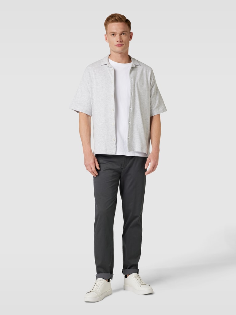 Brax Hose mit Strukturmuster Modell 'Cadiz' (anthrazit) online kaufen