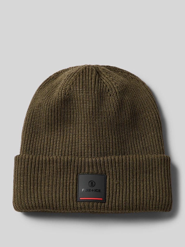 FIRE + ICE Muts met labelpatch, model 'TAREK' in olijfgroen online ...