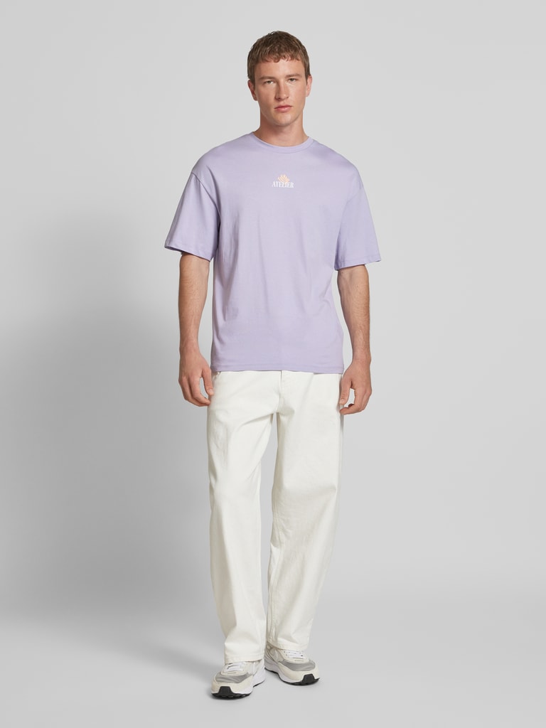 Jack & Jones T-Shirt mit Label-Print (lavender) online kaufen