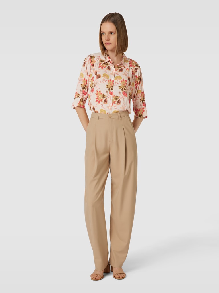 MOS MOSH Hemdbluse mit floralem Allover-Muster Modell 'THERICA' (rose) online kaufen