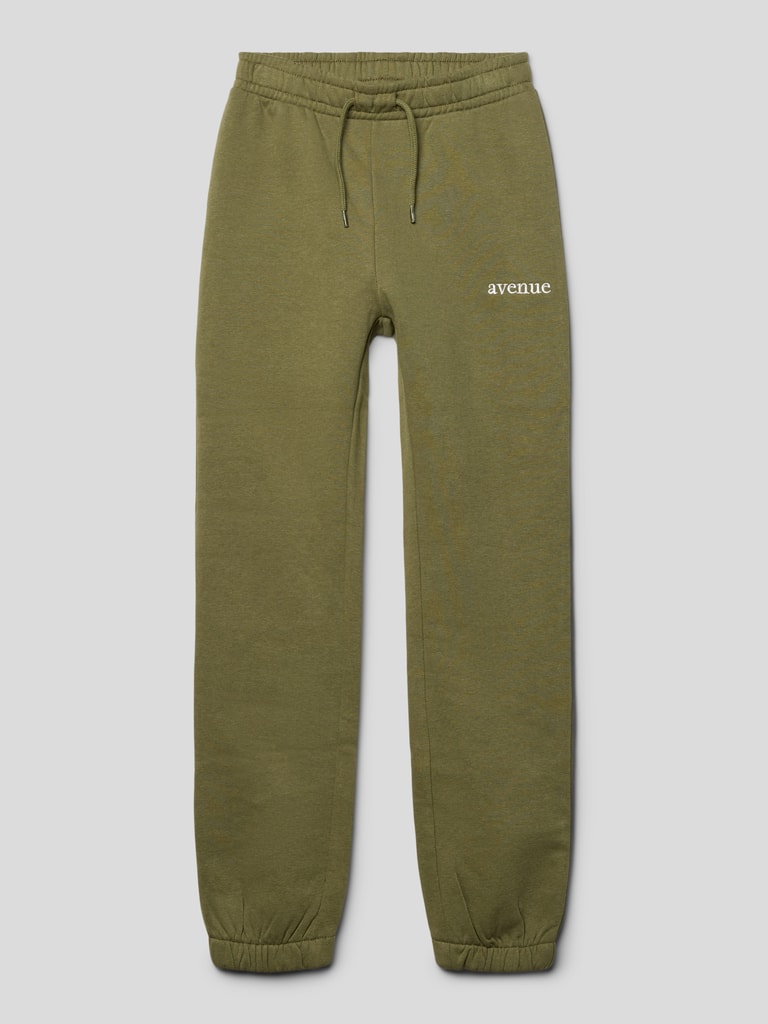 Only Sweatpants mit Label-Details (olivgrün) online kaufen
