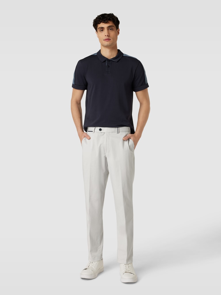 Hiltl Slim Fit Hose mit Bügelfalten Modell 'PEAKER' (silber) online kaufen