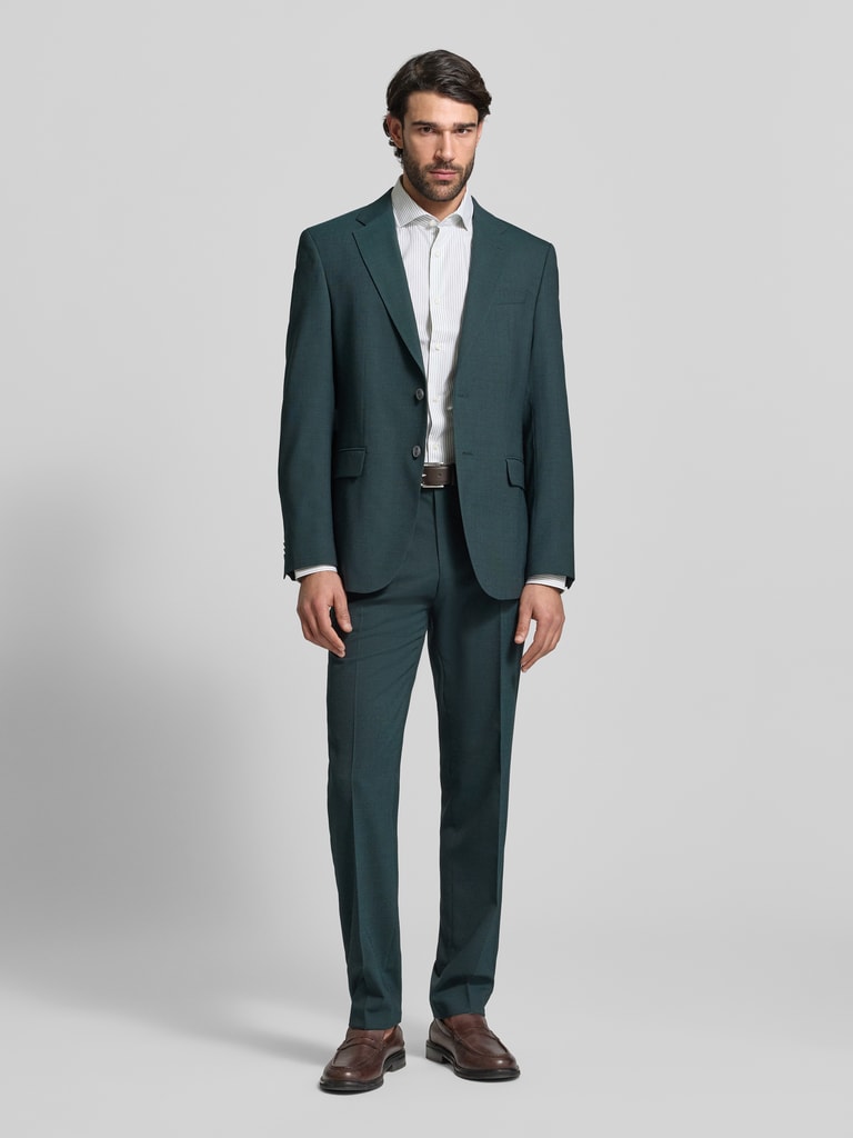 BOSS Slim Fit Businesshemd aus Baumwoll-Mix Modell 'HANK' (gruen ...