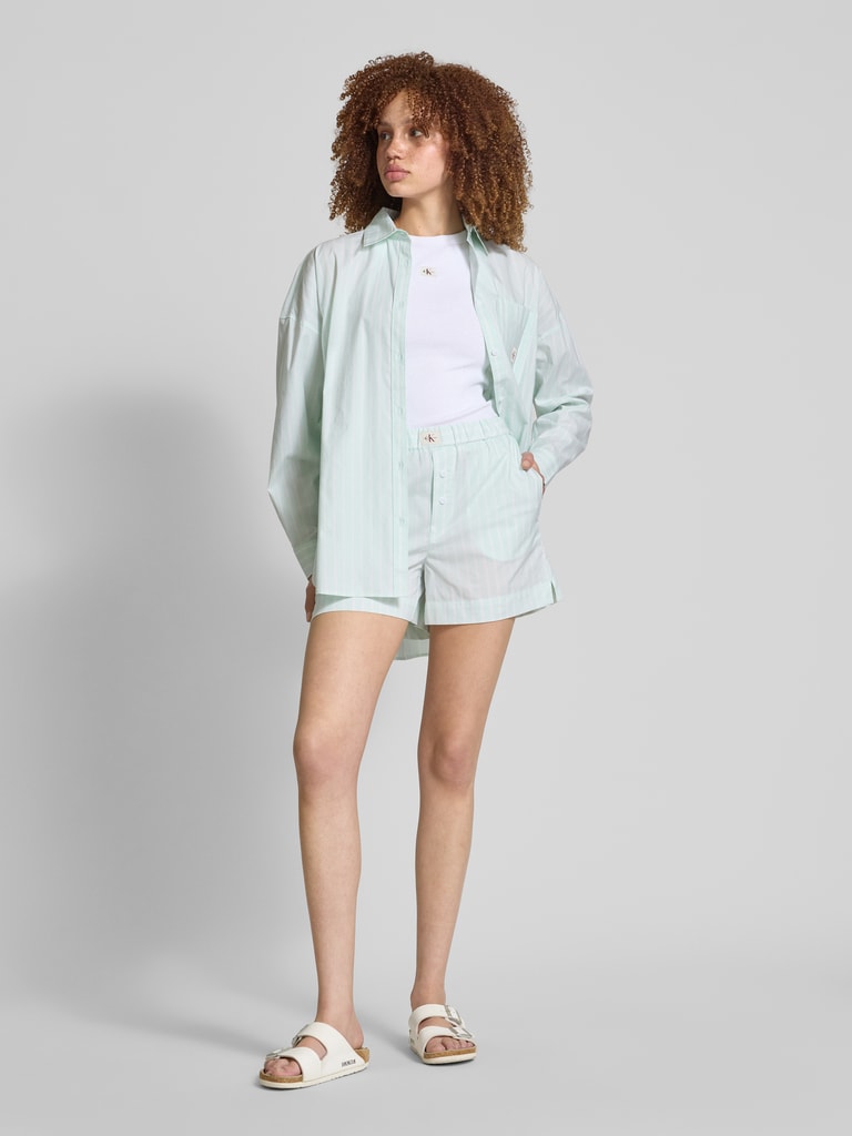 Calvin Klein Jeans Oversized Bluse mit Label-Patch (mint) online kaufen