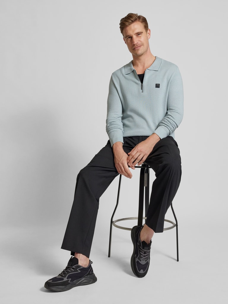 HUGO Regular Fit Poloshirt mit Strukturmuster Modell 'Sastoon' (mint) online kaufen
