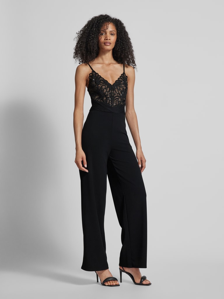 Lipsy Jumpsuit mit Paillettenbesatz (black) online kaufen