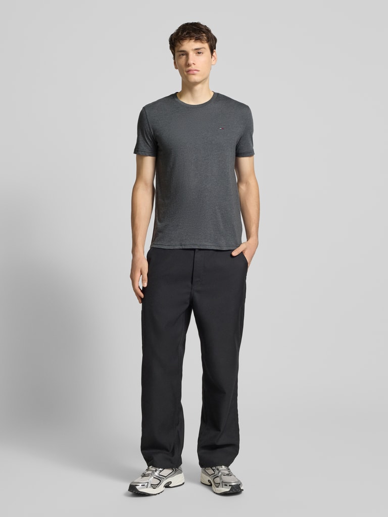 Tommy Jeans Regular Fit T-Shirt aus Baumwoll-Mix (anthrazit melange ...