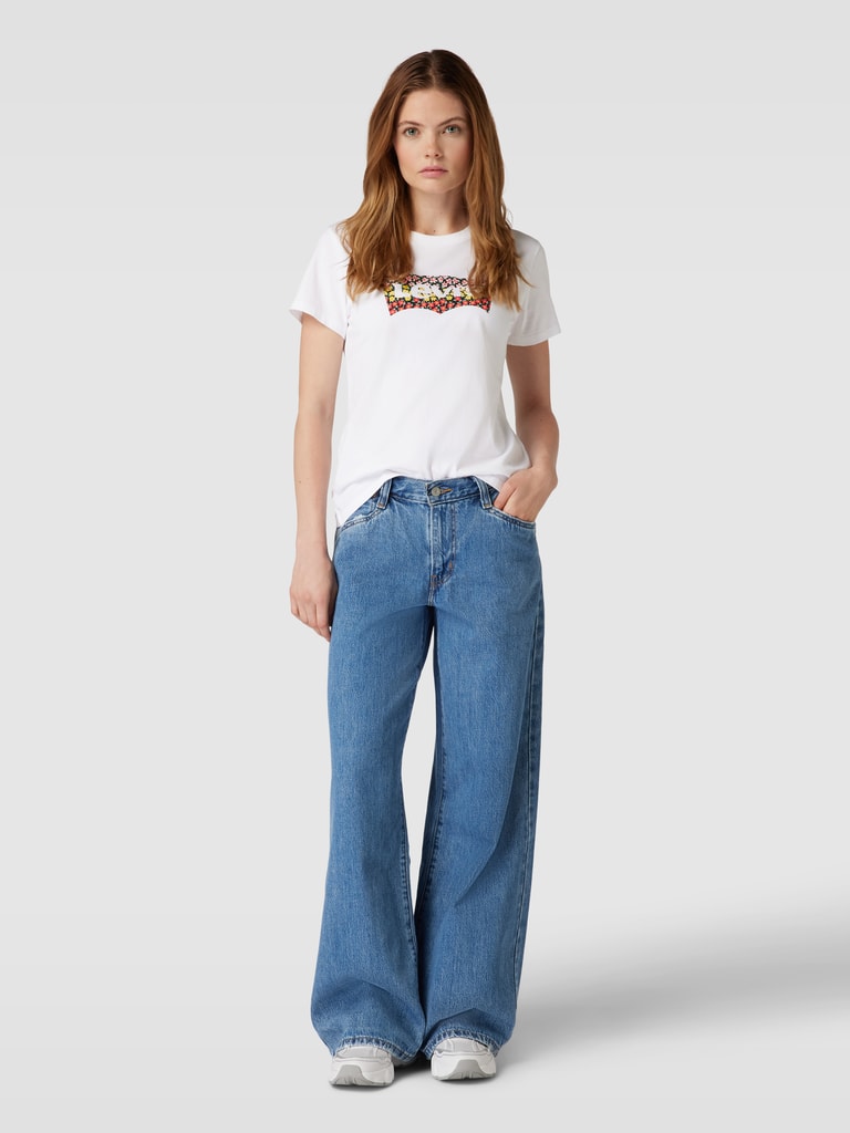 Levi's® T-Shirt mit Label-Print Modell 'LUNA' (weiss) online kaufen