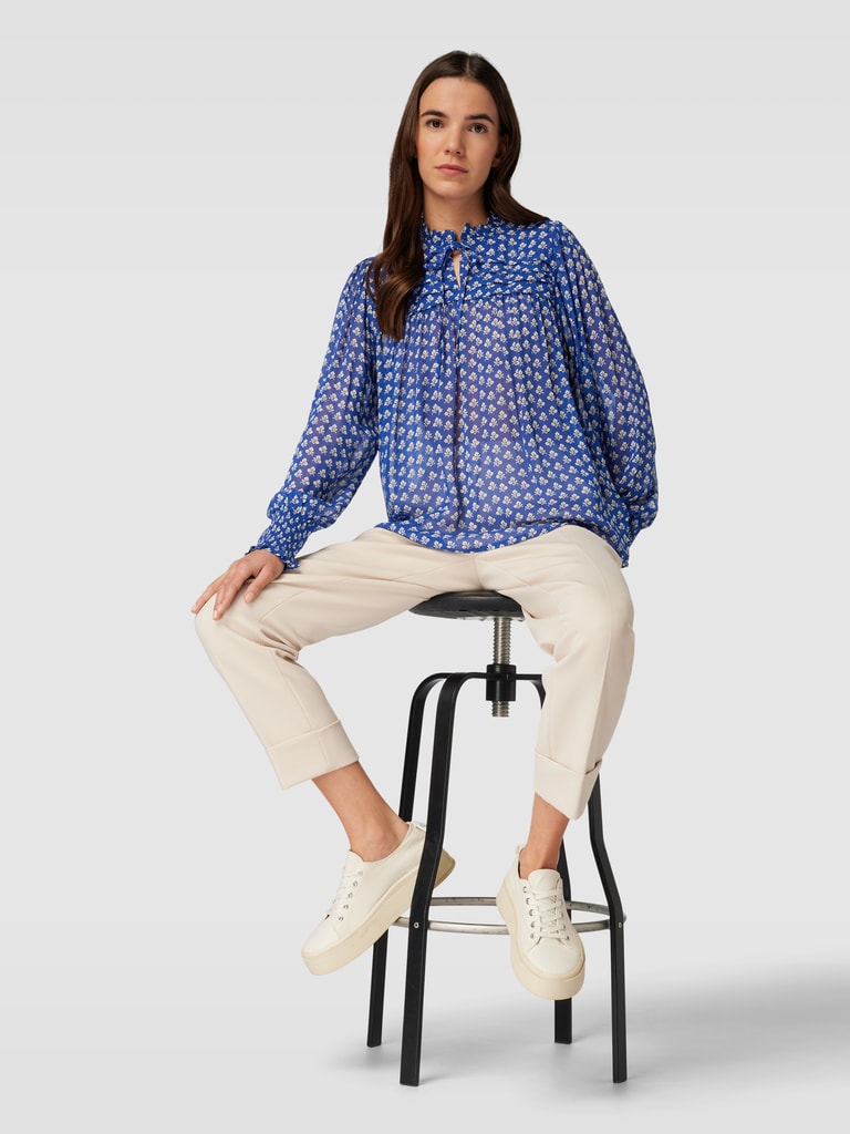 Part Two Bluse mit Allover-Muster Modell 'Randy' (blau) online kaufen