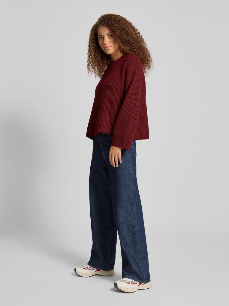 JJXX Oversized gebreide pullover met ribboorden, model 'SIGGA' in ...