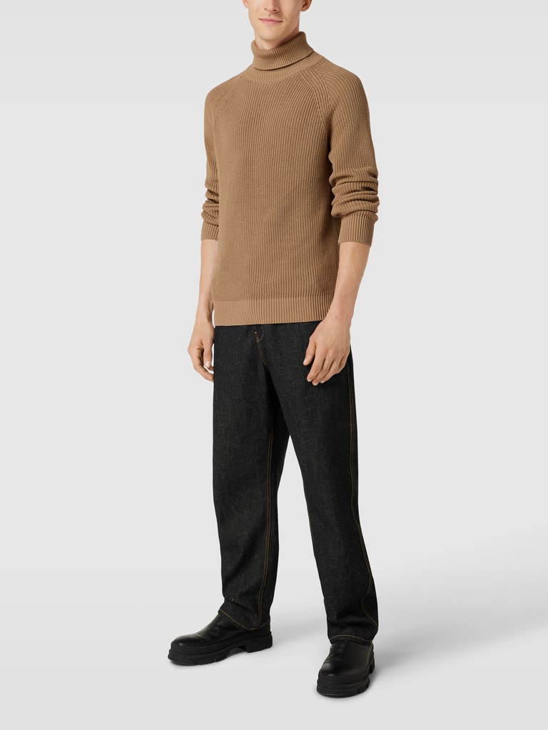 MCNEAL Gebreide coltrui, model 'Marcel' in hazelnoot online kopen | P&C