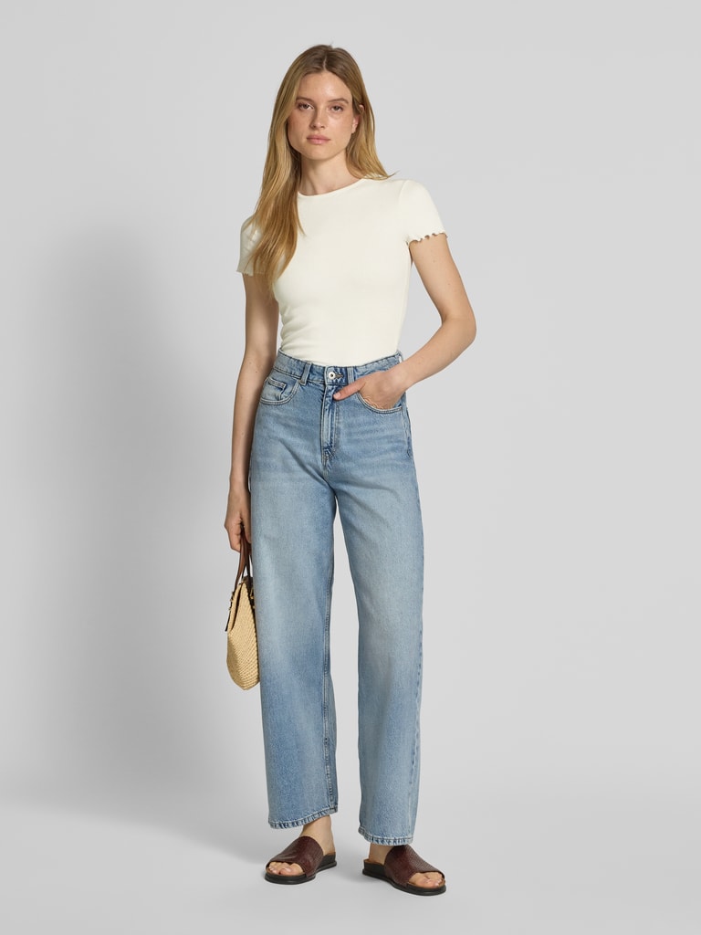 Jake*s Casual T-Shirt mit Muschelsaum (offwhite) online kaufen