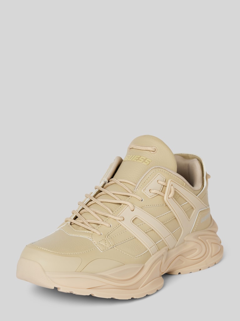 Guess Sneakers met labelprint, model 'BELLUNO' in beige online kopen | P&C