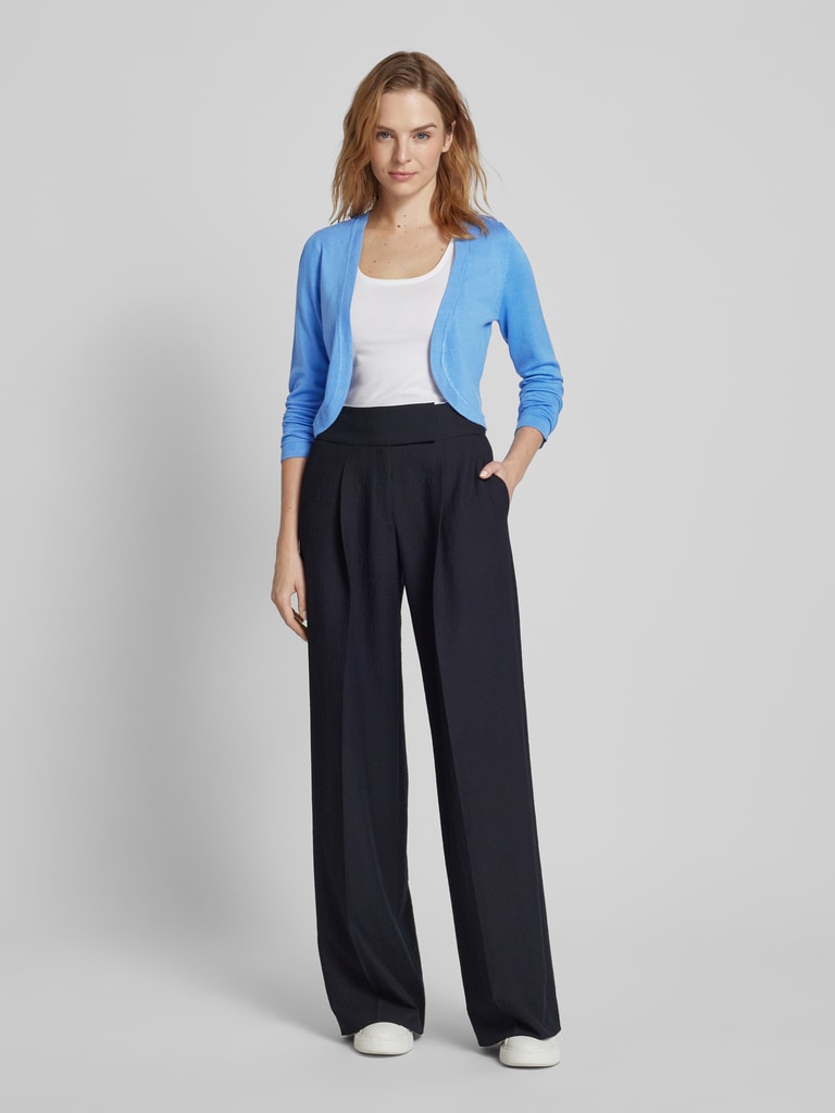 Kaffe Bolero aus Viskose-Mix Modell 'ASTRID' (blau) online kaufen