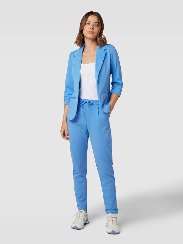 Kup online Fransa Spodnie z aplikacją z logo (królewski niebieski)