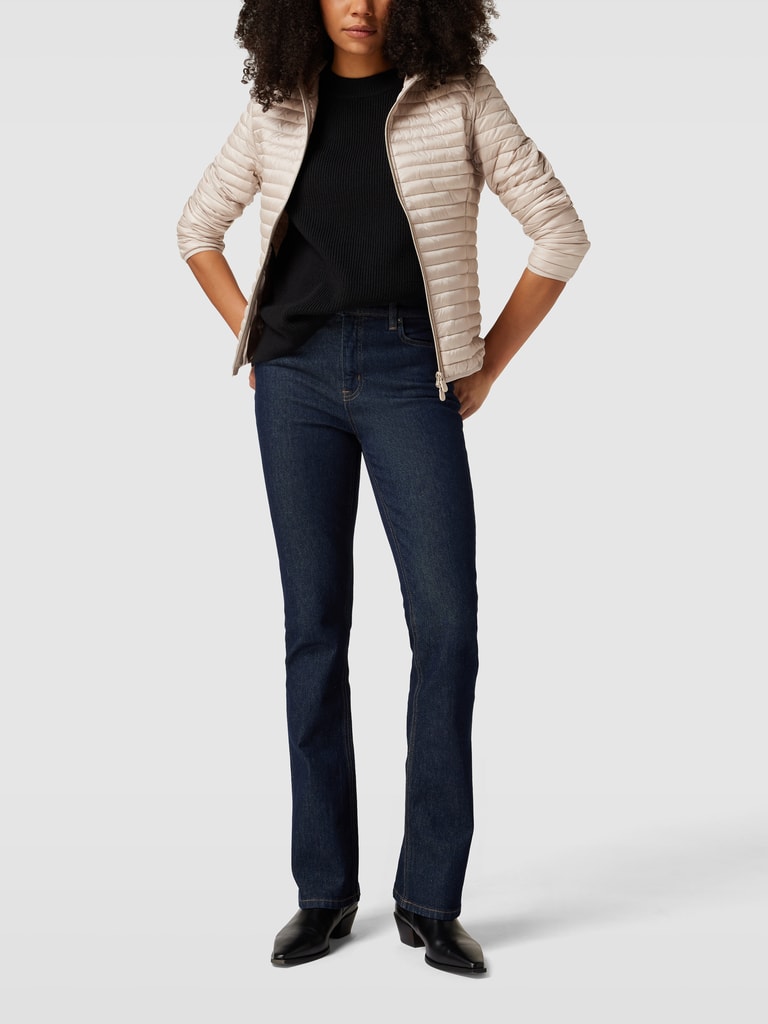 SAVE THE DUCK Gewatteerd jack met labelpatch, model 'ALEXA’ in beige ...