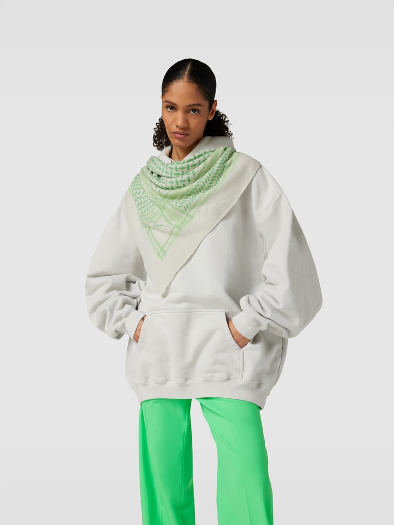 Lala Berlin Schal mit Label-Detail (hellgruen) online kaufen