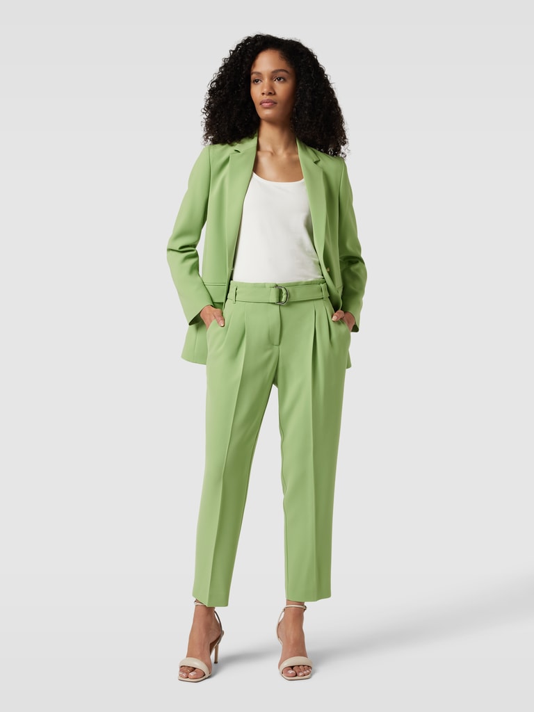 BOSS Regular Fit Stoffhose mit Gürtel Modell 'Tapiah' (gruen) online kaufen