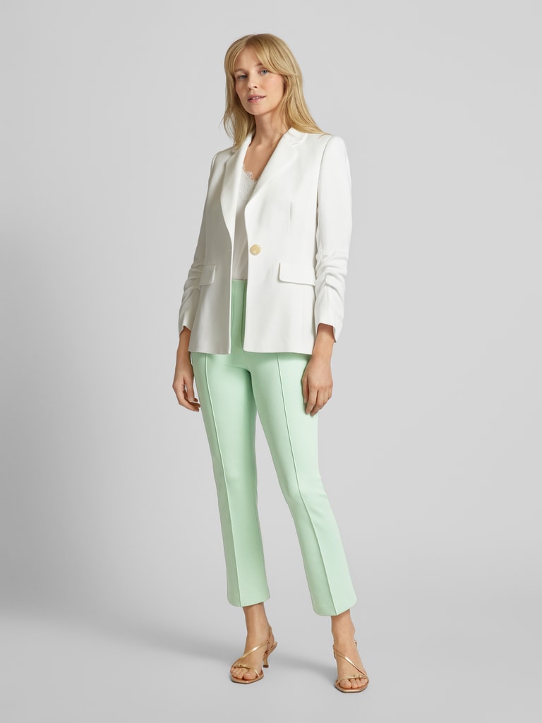 Marc Cain Stoffen broek met bandplooien, model 'FREDERICA' in mintgroen ...