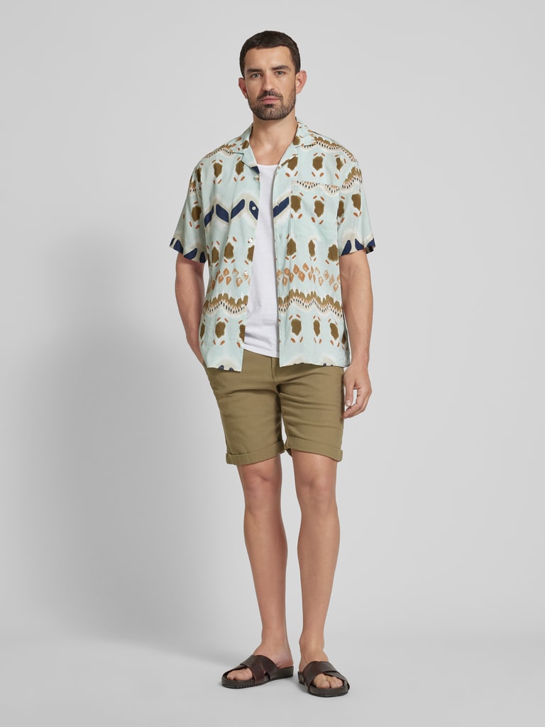 SELECTED HOMME Slim Fit Bermudas in unifarbenem Design Modell 'LUTON ...