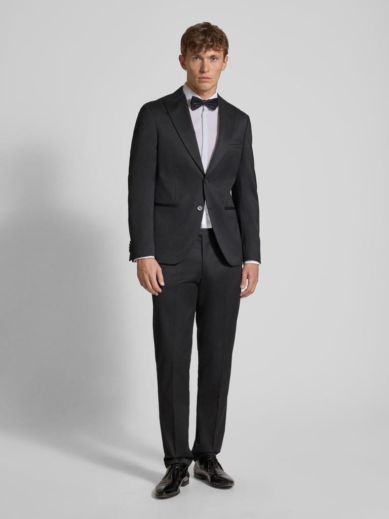 MCNEAL Regular fit colbert van satijn in zwart online kopen | P&C