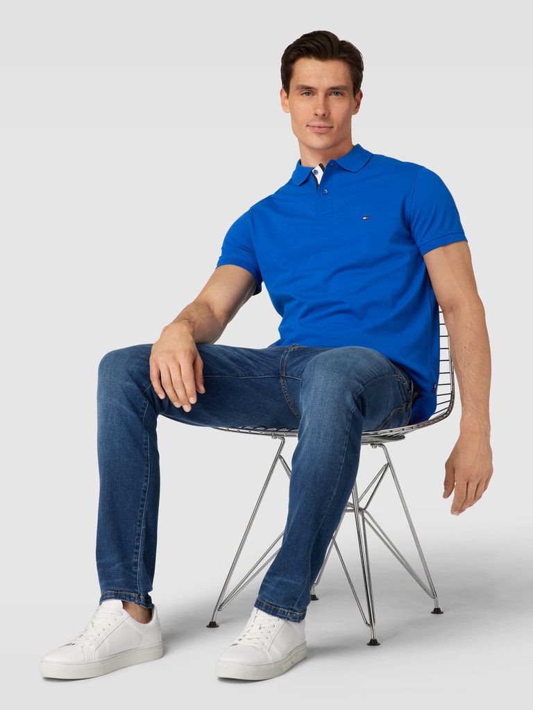Tommy Hilfiger Poloshirt mit Label-Detail (royal) online kaufen