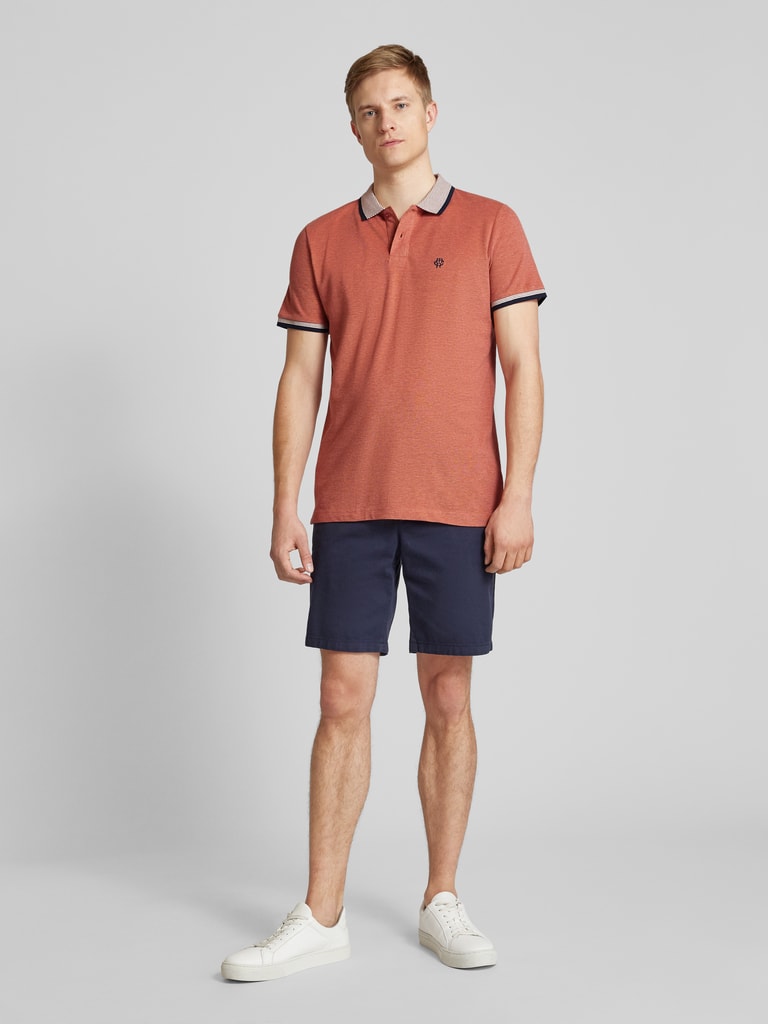 MCNEAL Poloshirt met labeldetail, model 'RUBY' in roestrood online ...