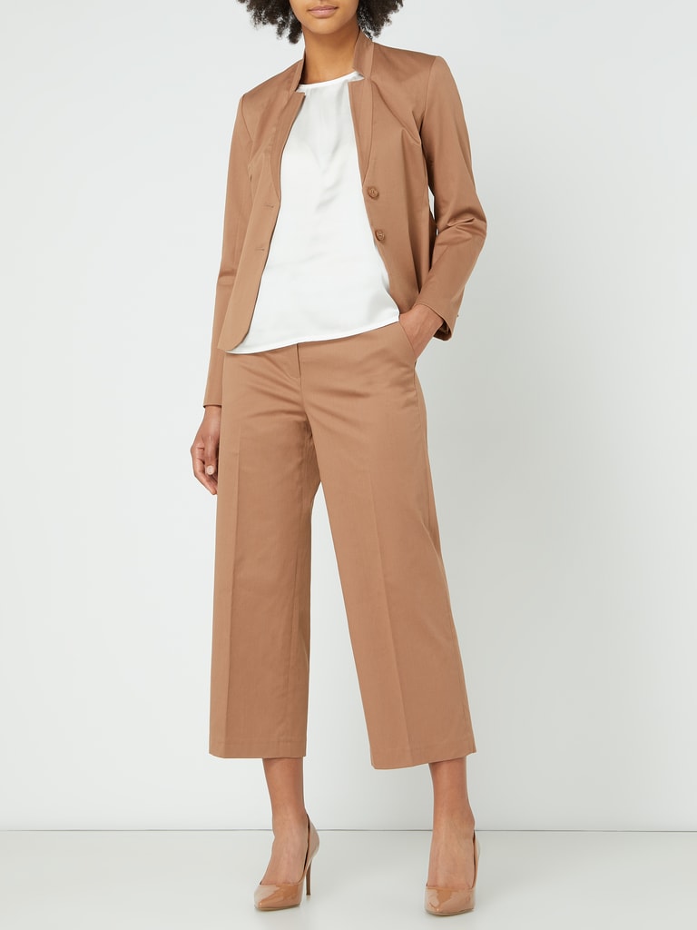 More & More Culotte mit Bügelfalten (hellbraun) online kaufen