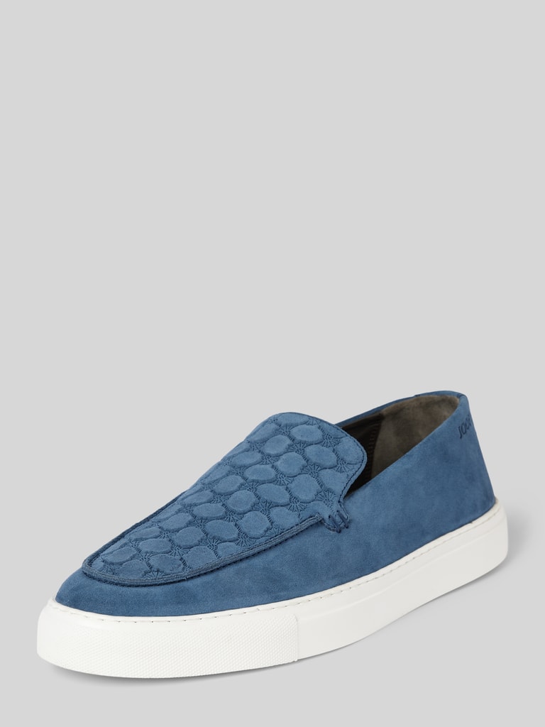 JOOP! SHOES Loafers van leer in effen design in blauw online kopen | P&C