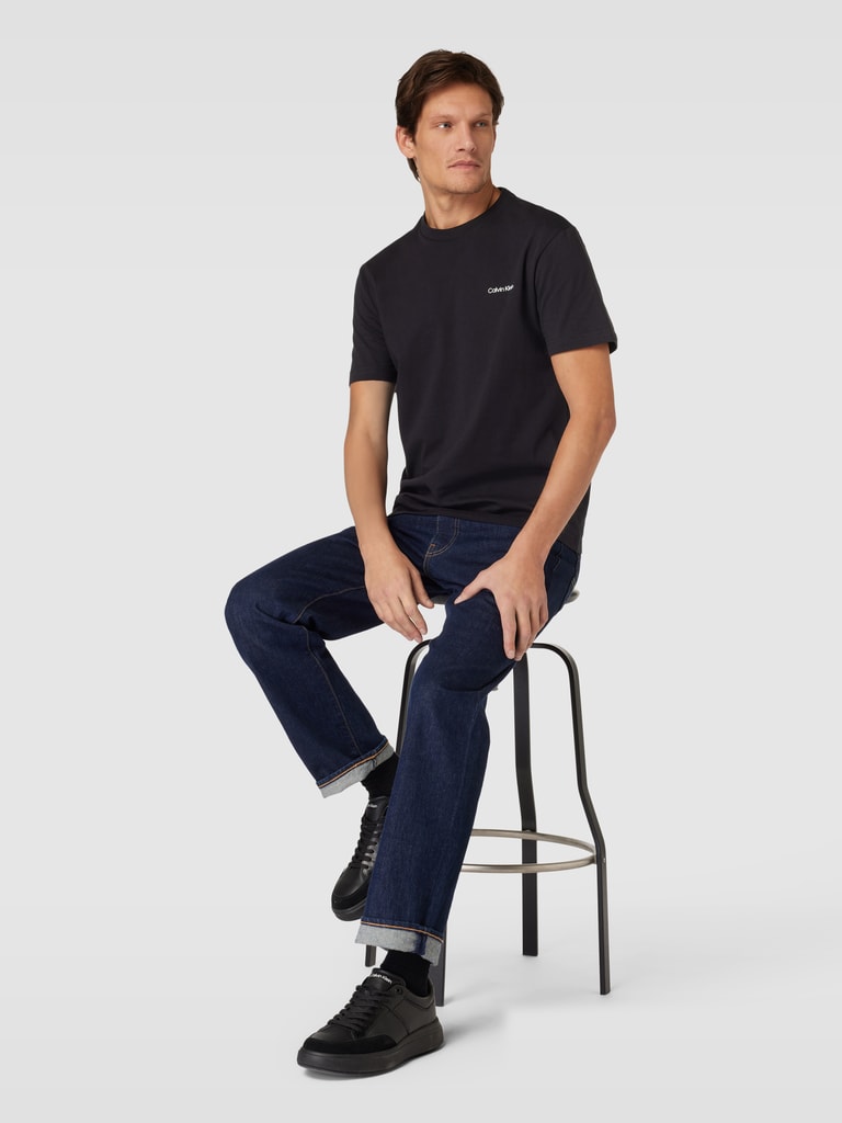 CK Calvin Klein T-Shirt aus reiner Baumwolle (black) online kaufen