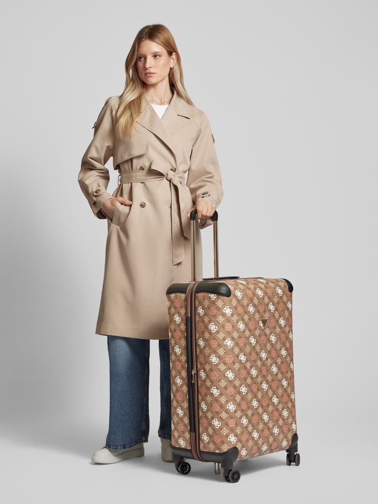 Guess Hardcase Trolley mit Allover-Label-Print Modell 'ELIETTE' (beige ...