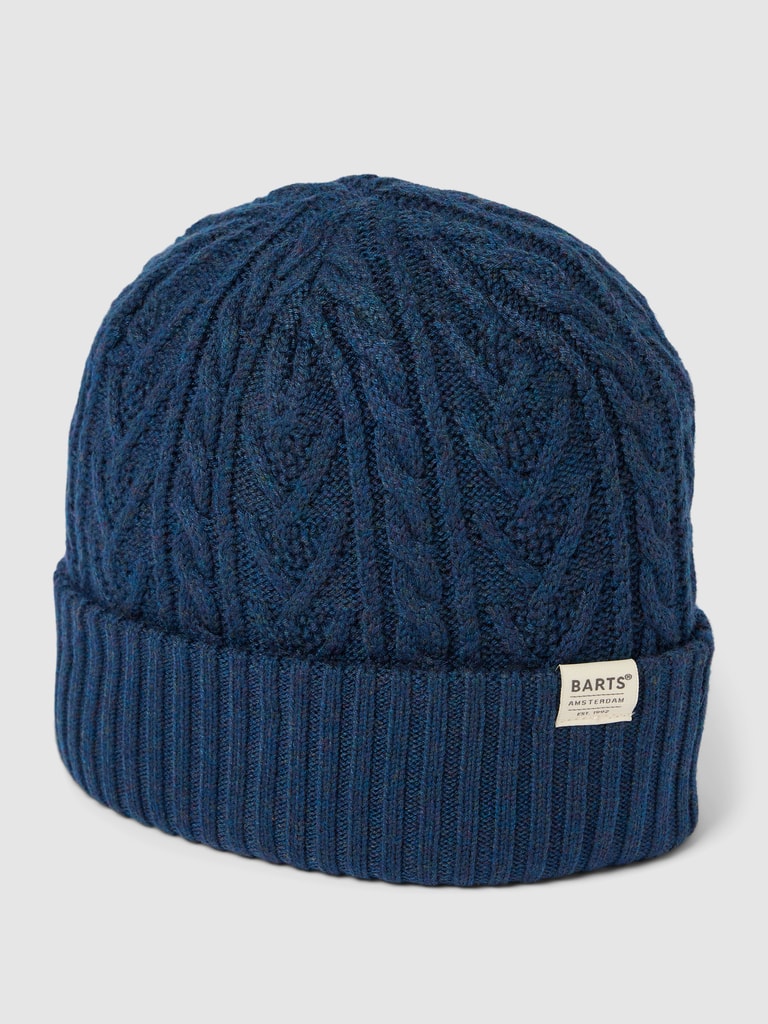 Kup online Barts Czapka beanie z detalem z logo (granatowy)