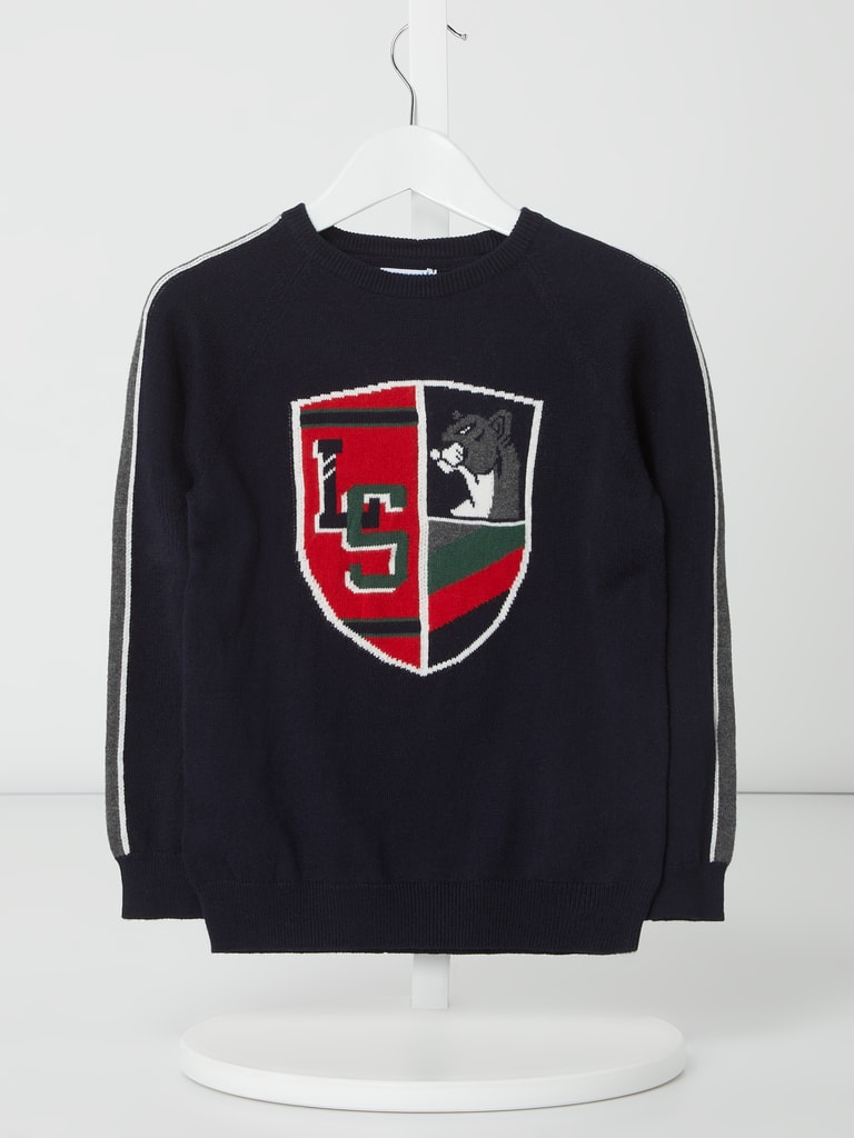 Mayoral Pullover mit Wappen-Stickerei (marineblau) online kaufen
