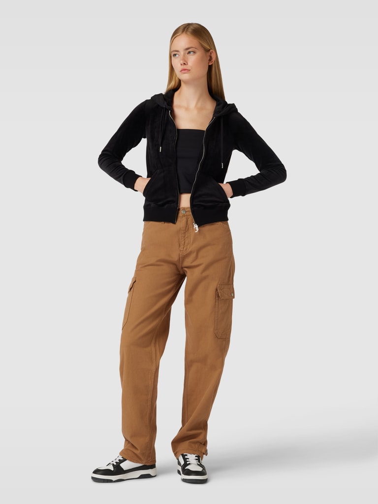 Juicy Couture Sweatjacke mit Reißverschluss Modell 'ROBERTSON' (black) online kaufen