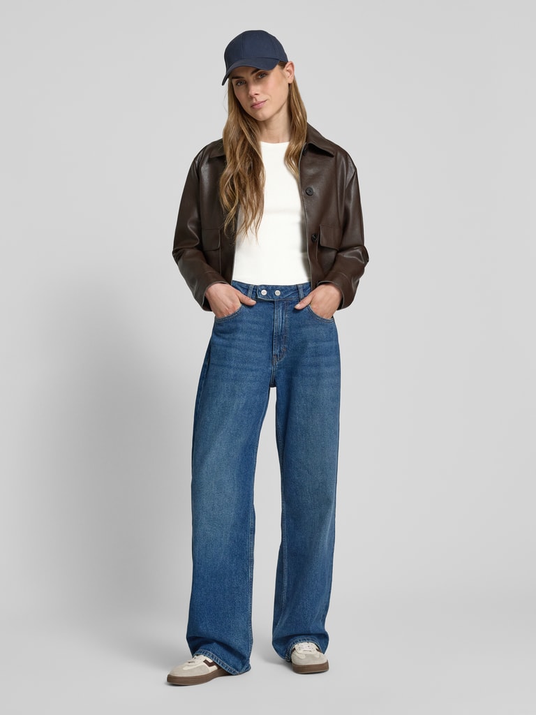 Jake*s Casual Slim Fit T-Sirt mit Feinripp (offwhite) online kaufen