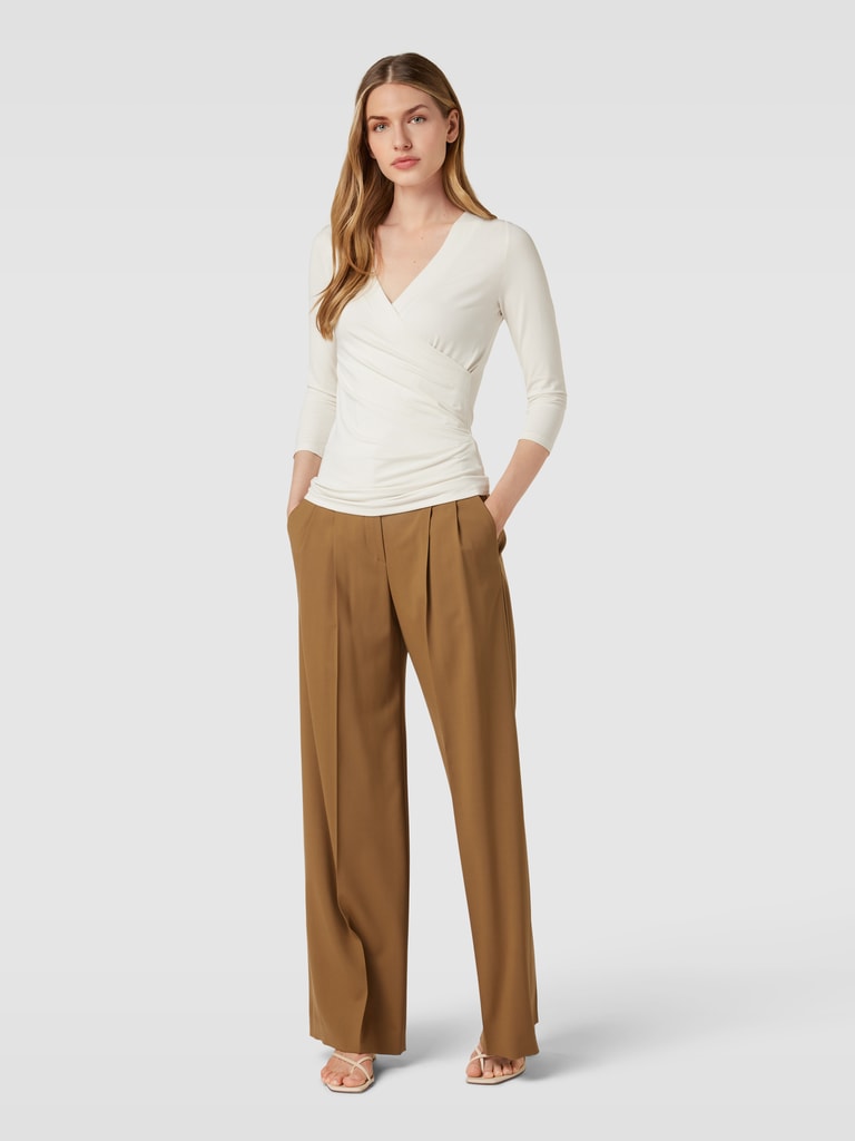 Lauren Ralph Lauren Shirt met 3/4-mouwen, model 'ALAYJA' in offwhite ...