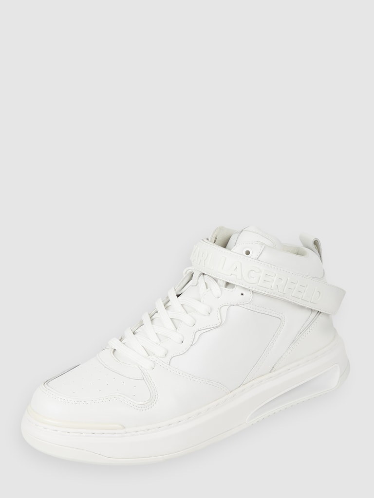 Karl Lagerfeld High Top Sneaker aus Leder Modell 'Elektro' (weiss ...