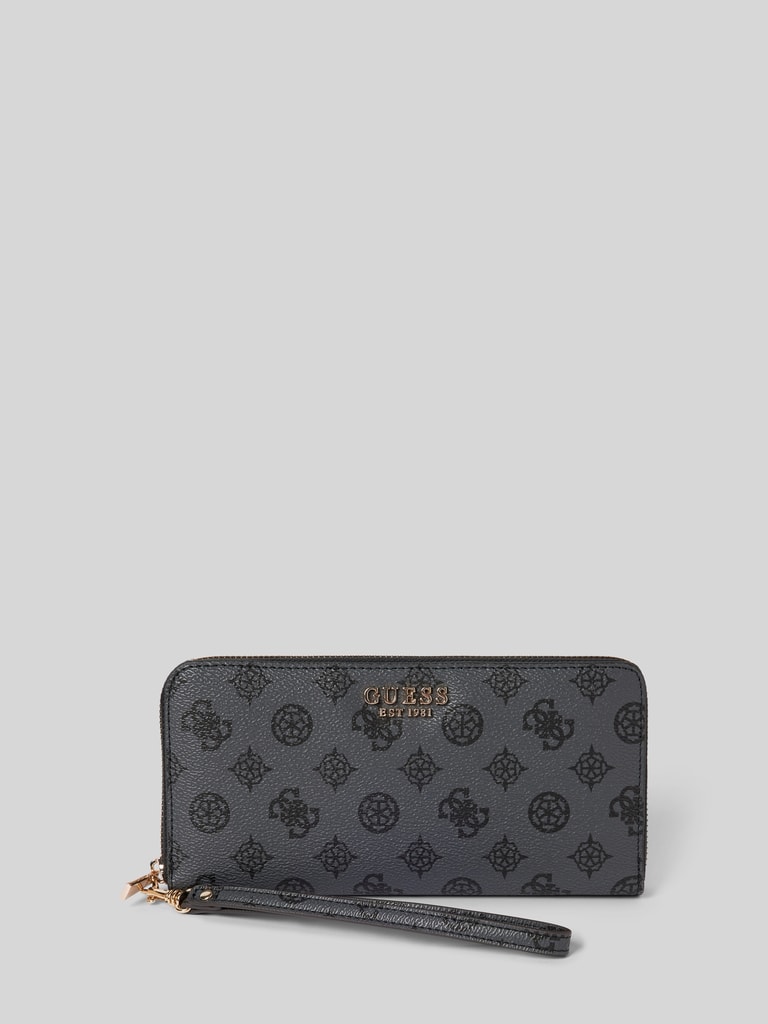Guess Portemonnaie mit Label-Applikation Modell 'LAUREL' (anthrazit ...