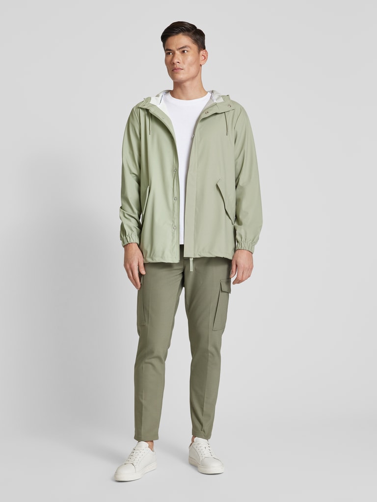 RAINS Jack met klepzakken, model 'Fishtail' in olijfgroen online kopen ...
