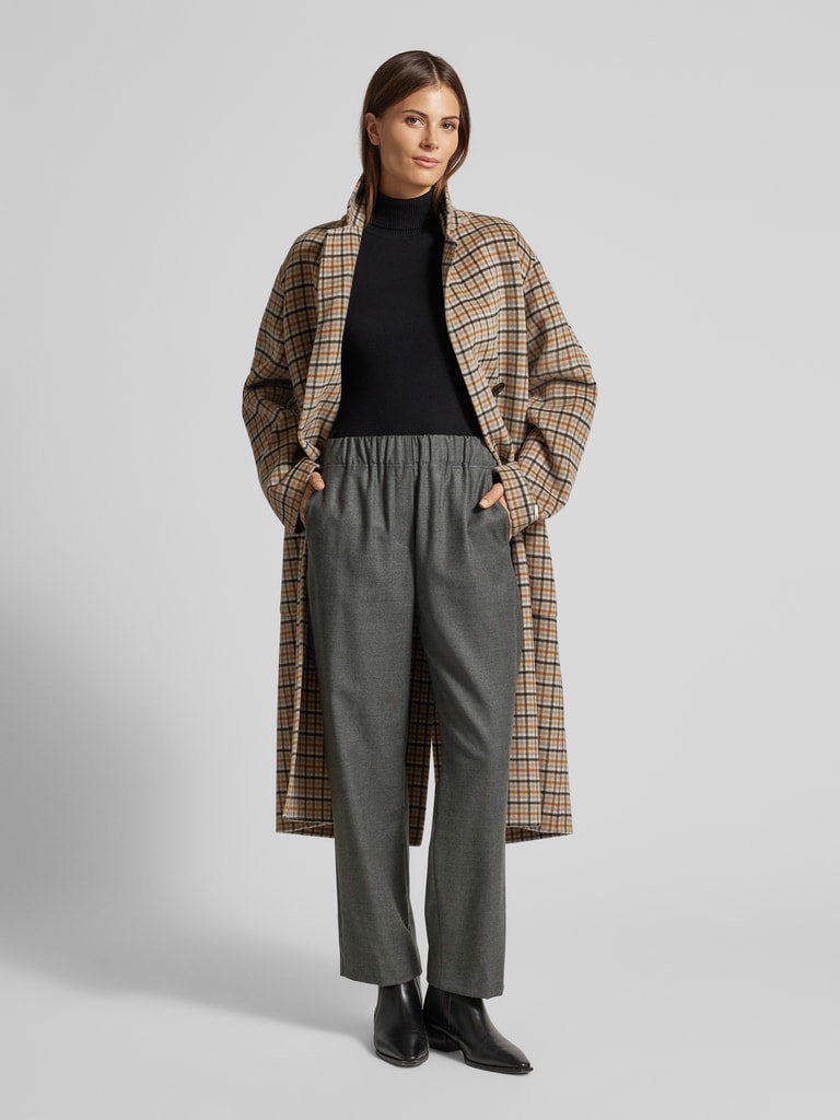 Weekend Max Mara Culotte mit elastischem Bund Modell 'HATELEY' (mittelgrau melange) online kaufen