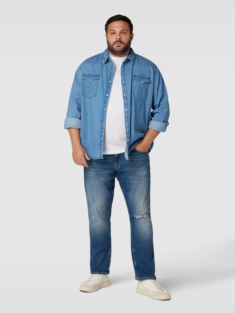 Tommy Jeans Plus PLUS SIZE Jeans im Destroyed-Look Modell 'Austin ...