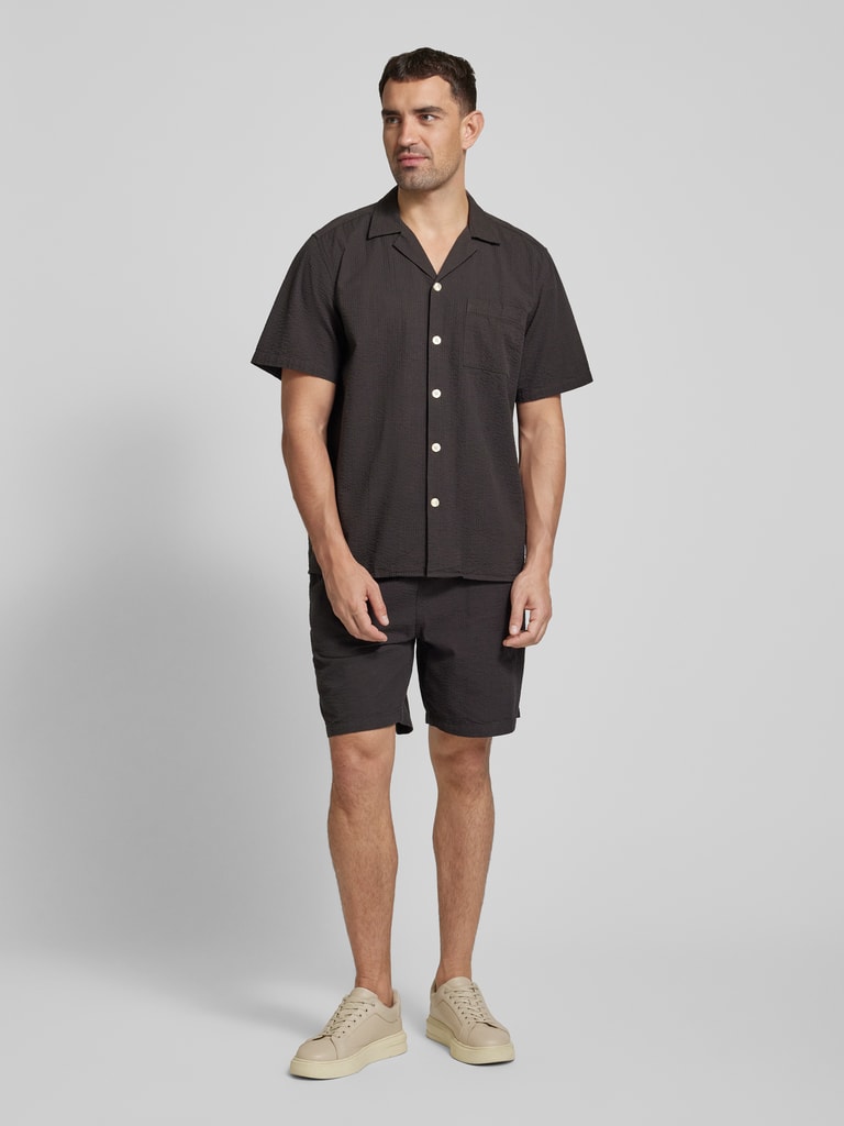 Forét Regular Fit Freizeithemd mit Reverskragen Modell 'HUSH' (black ...