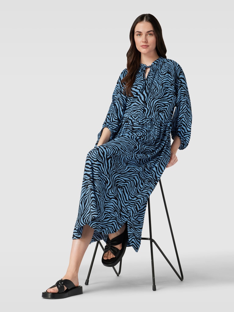 B.Young Midikleid mit Animal-Print Modell 'Joella' (bleu) online kaufen