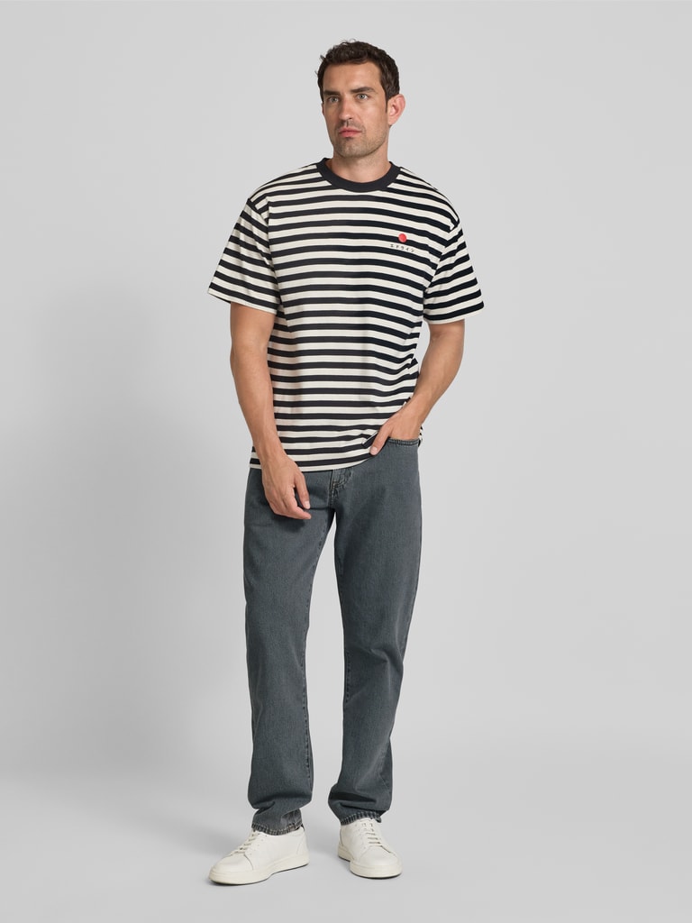 Edwin Straight leg jeans in 5-pocketmodel, model 'COSMOS' in zwart ...