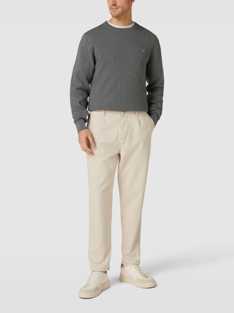 Gant Gebreide pullover met structuurmotief, model 'cotton texture c ...