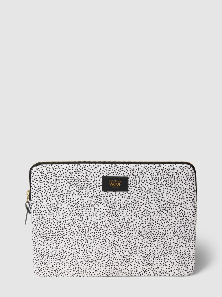WOUF Laptoptas met all-over motief, model 'Dottie' in zand online kopen ...