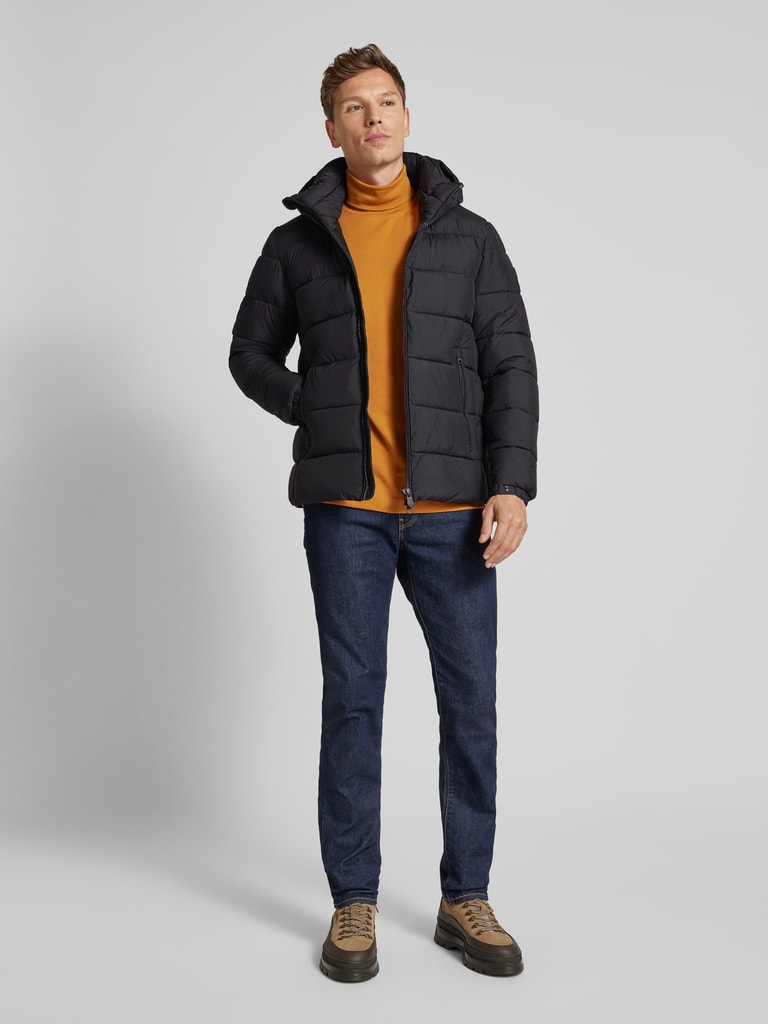 SAVE THE DUCK Gewatteerd jack met labeldetail, model 'BORIS’ in ...