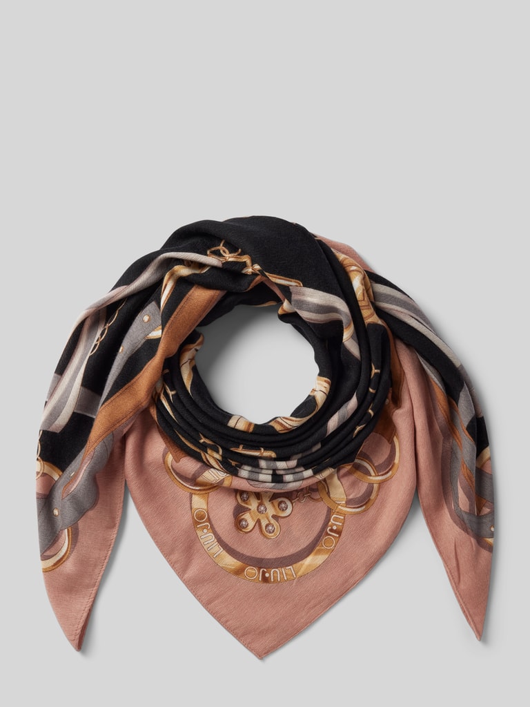Liu Jo White Schal mit Label-Prints (black) online kaufen