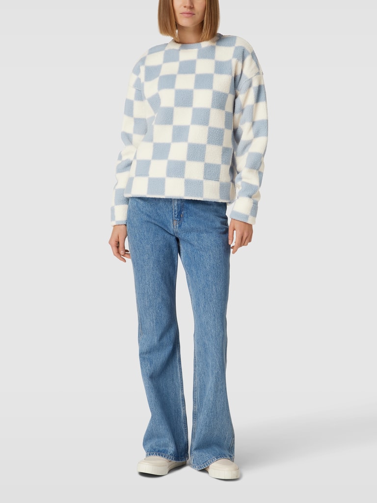 Jake*s Casual Sweatshirt met all-over motief in bleu online kopen | P&C