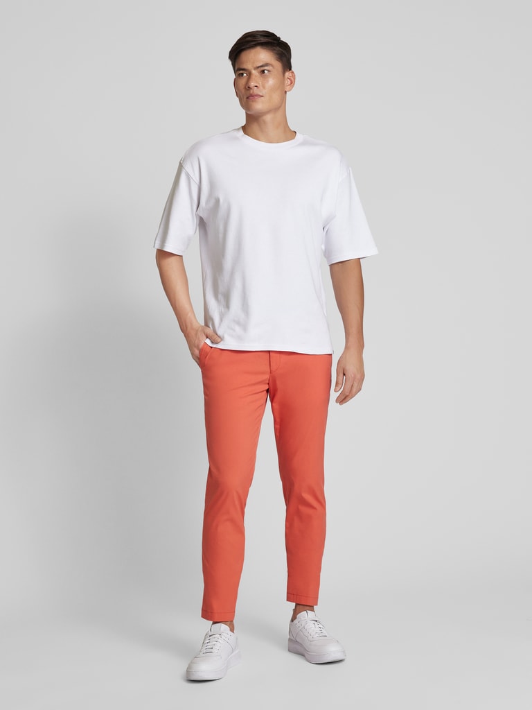 Hiltl Regular Fit Chino mit Bundfalten Modell 'Tarent' (orange) online ...